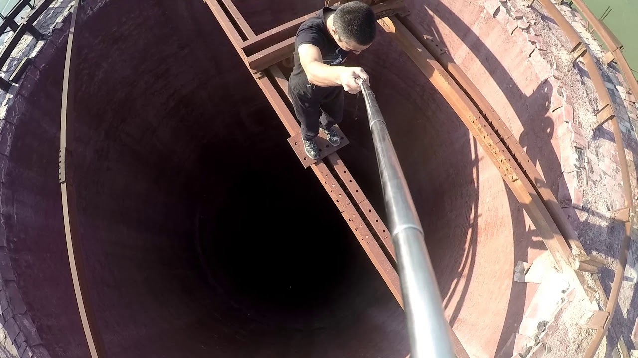 How to climb a 280 m chimney in Brasov ( Romania ) - YouTube
