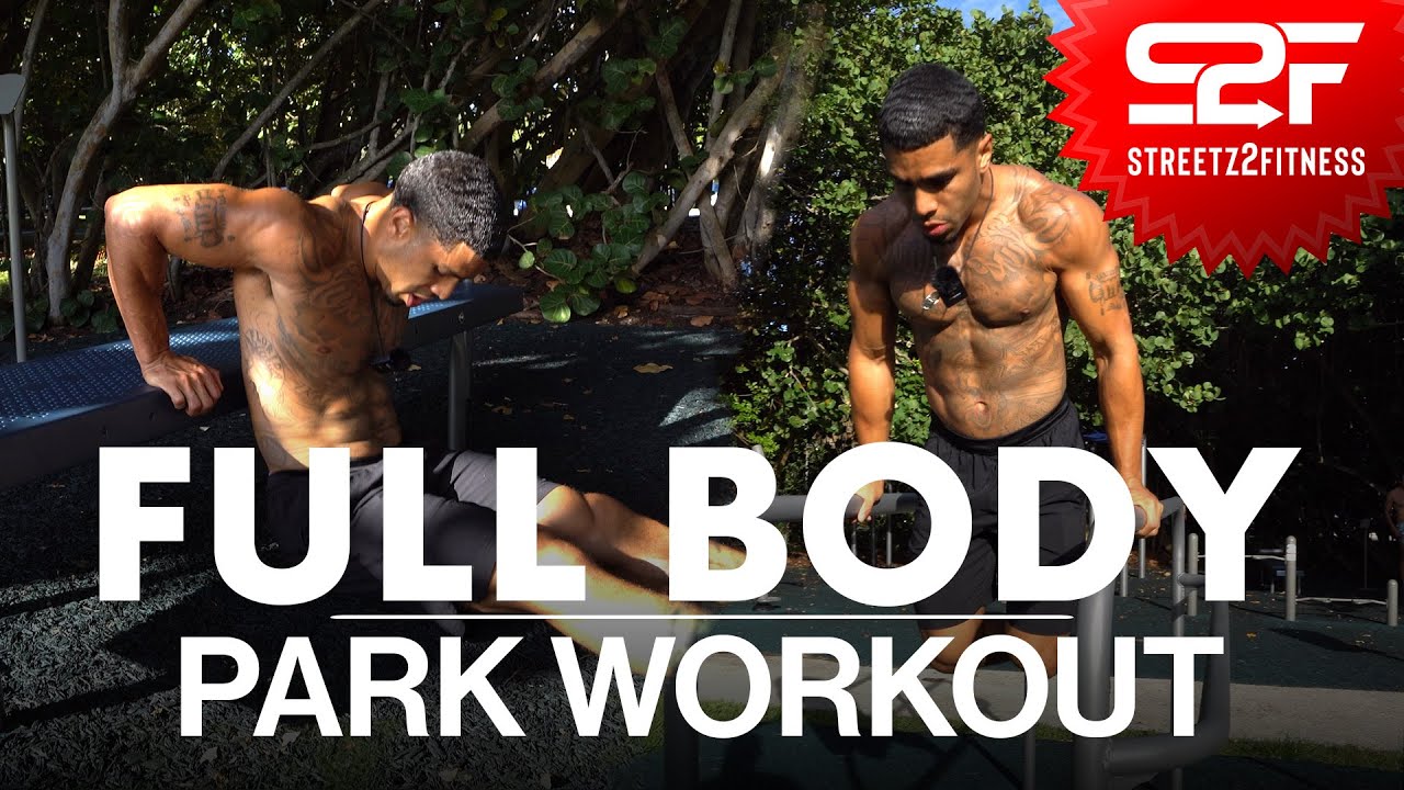 FULL BODY Park Workout | No Equipment Needed | Prison Style Fitness ...
