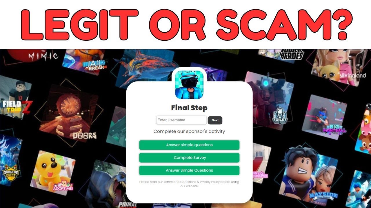 Lordsybuck.click Free Robux - Legit or Scam? - YouTube