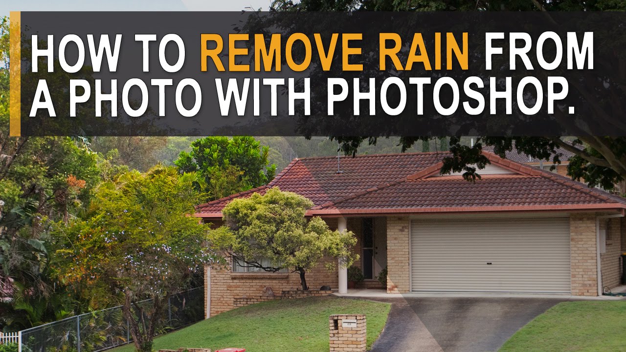 Remove rain from a photo in Photoshop - YouTube