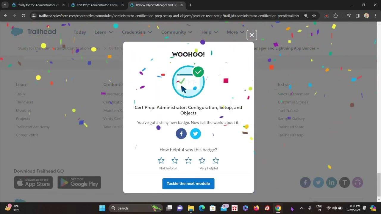 Review Object Manager and Lightning App Builder | Cert Prep: Administrator: Configuration, Setup ...