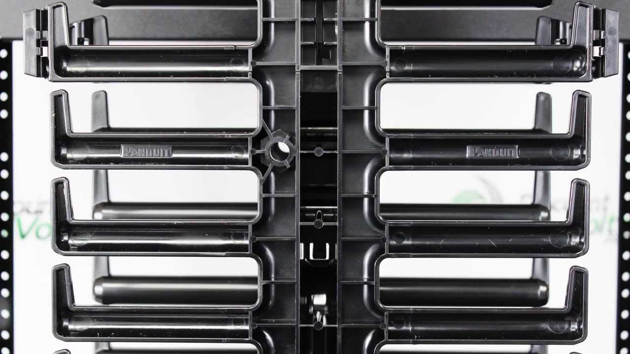 Panduit WMPV45E NetRunner 7ft Front and Rear Vertical Manager - YouTube