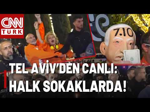İsrail'de Netanyahu-Trump Protesto Edildi! İşte Tel Aviv'de Protesto Anları...