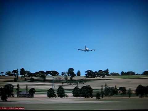 FSX Qantas A380 Landing at Subang Internatioanl Airport (WMSA) - YouTube