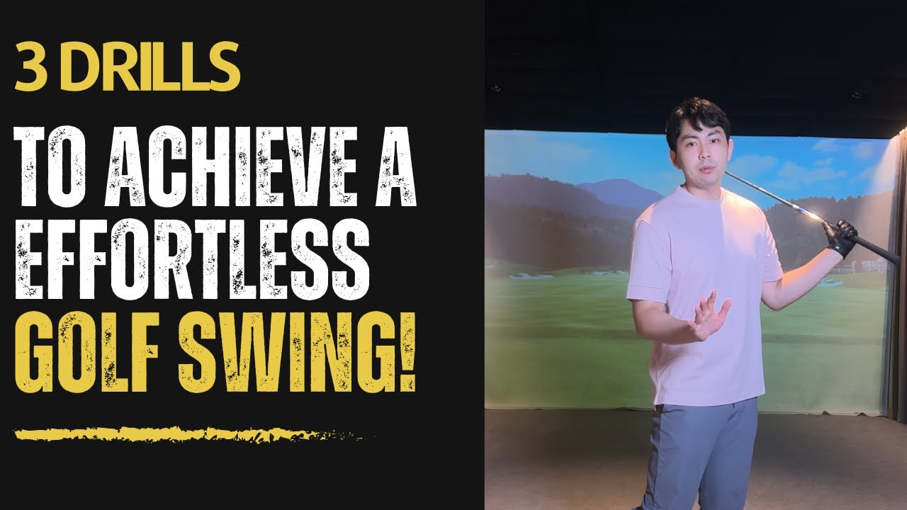 [ GOLF LESSON ] 3 DRILLS To Achieve A Effortless Golf Swing! - YouTube