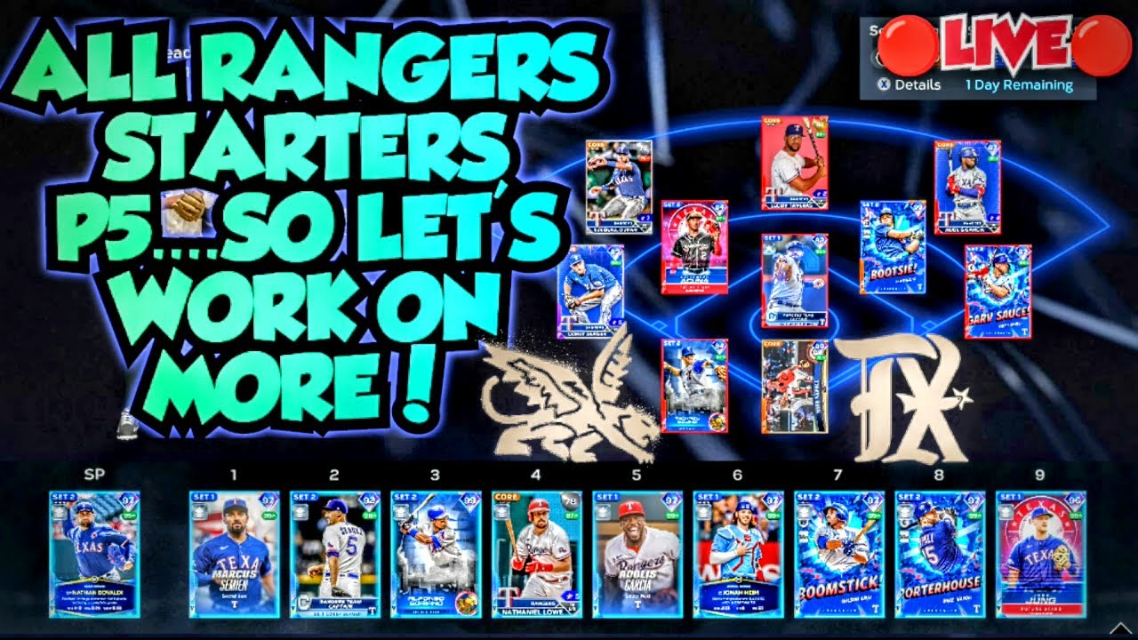 🔴 LIVE ALL RANGERS STARTERS P5 SO LET'S WORK ON THE REST OF THE TEAM ...