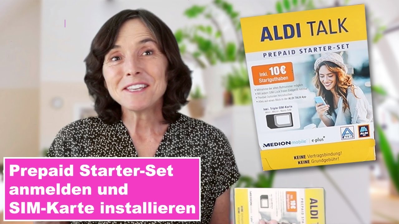 ALDI Talk Prepaid Starter-Set anmelden und SIM-Karte installieren ...