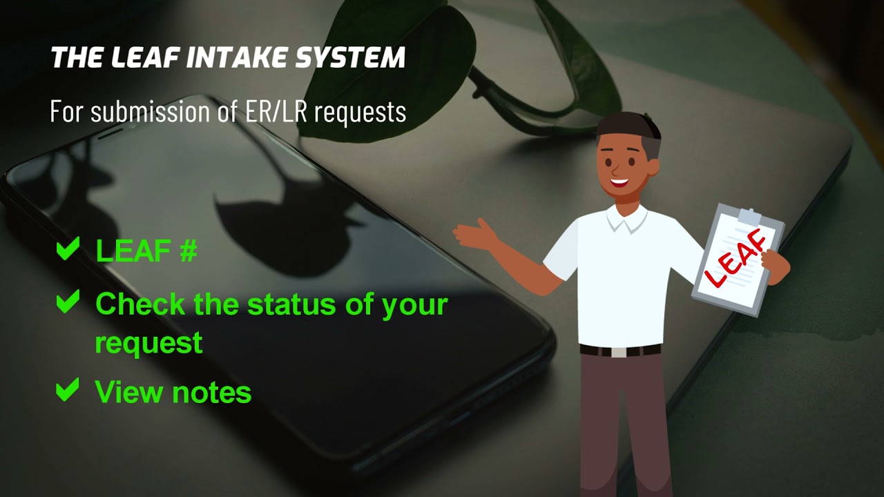 How to Submit an ER/LR Request in LEAF - YouTube