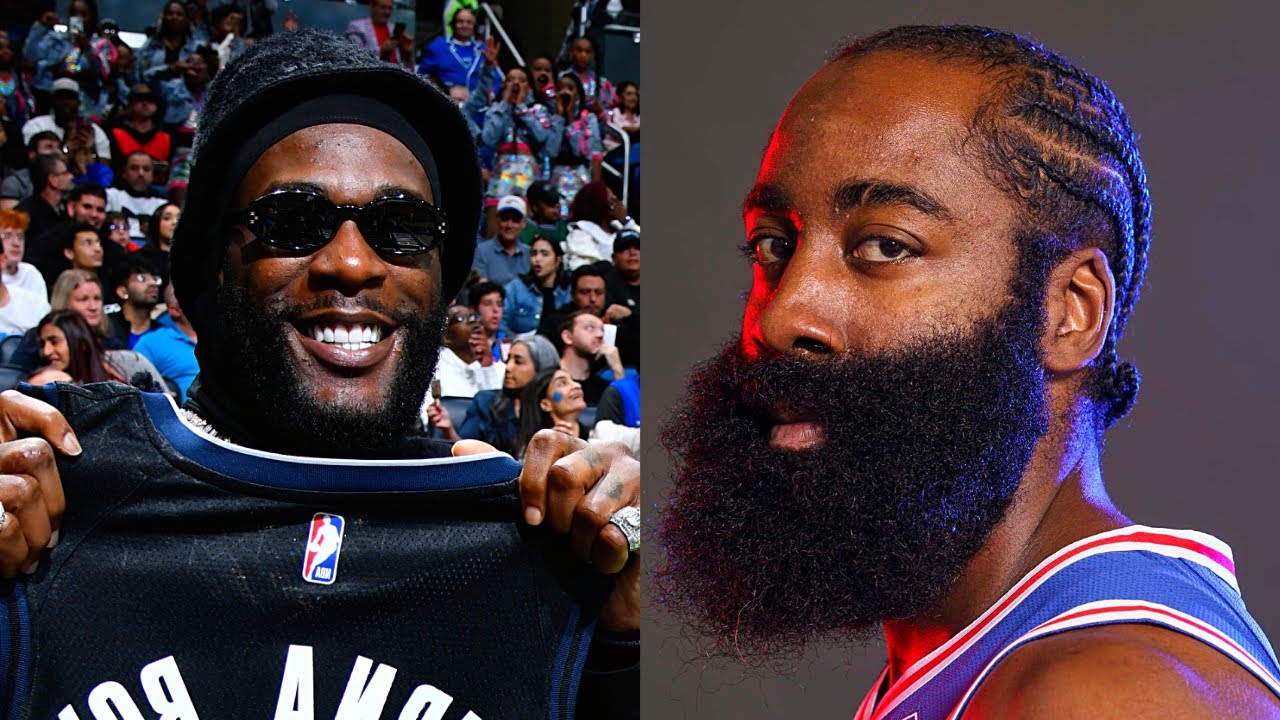NBA Superstar James Harden Sing To Burna Boy's LAST LAST - YouTube