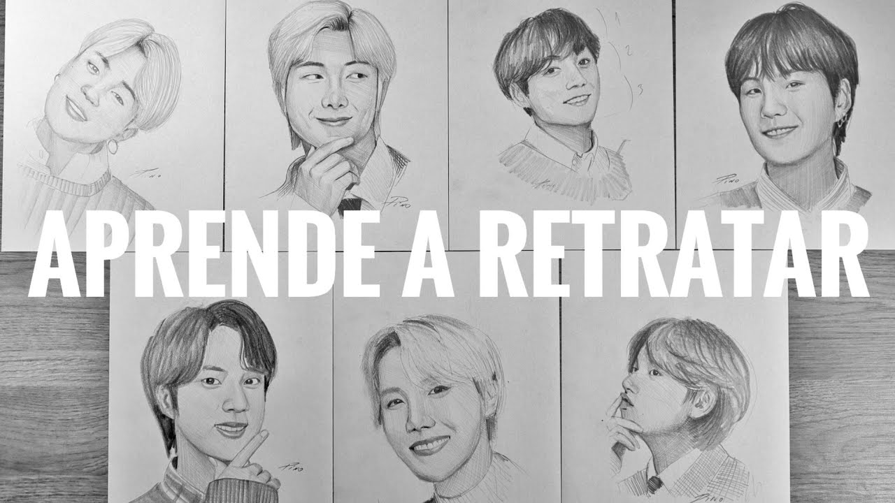 ¿CÓMO DIBUJAR ROSTROS? Todos los BTS Paso a Paso - YouTube