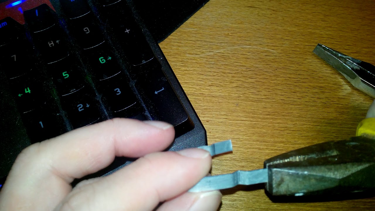 DIY - Free mechanical keyboard keycap puller tool - champagne bottle ...