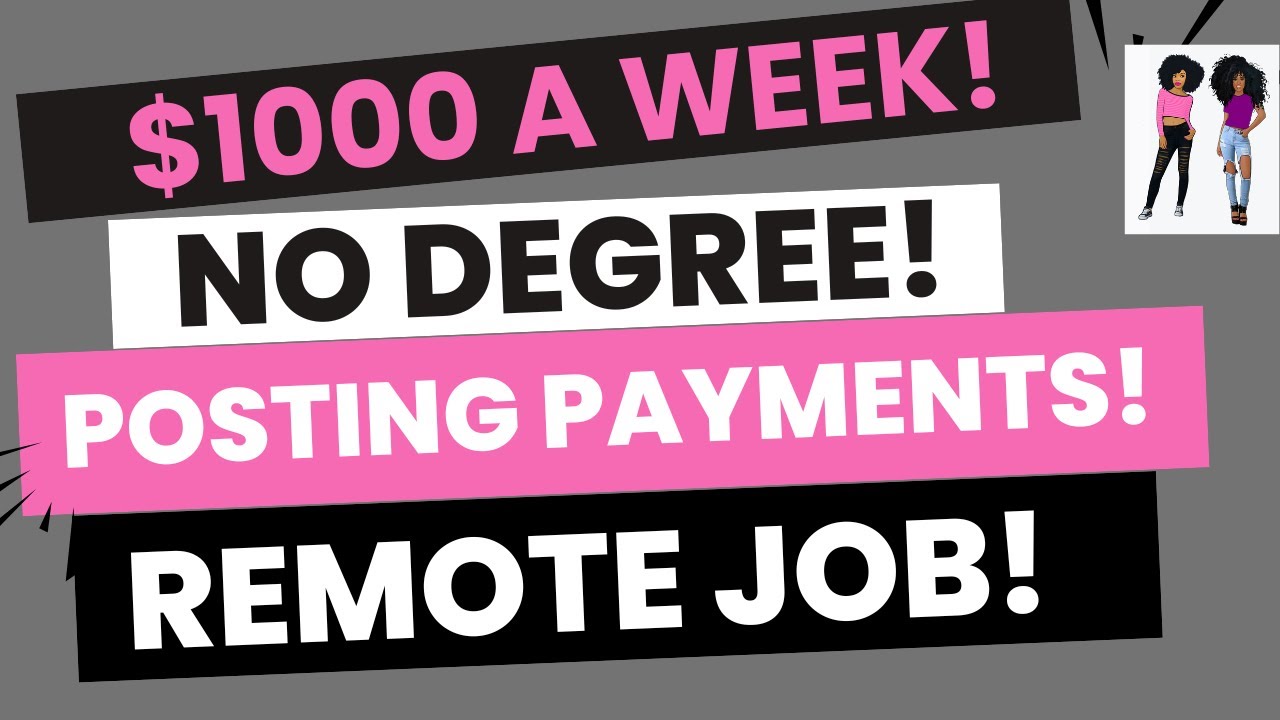 Posting Payments From Home Remote Posting Payments Work From Home No ...