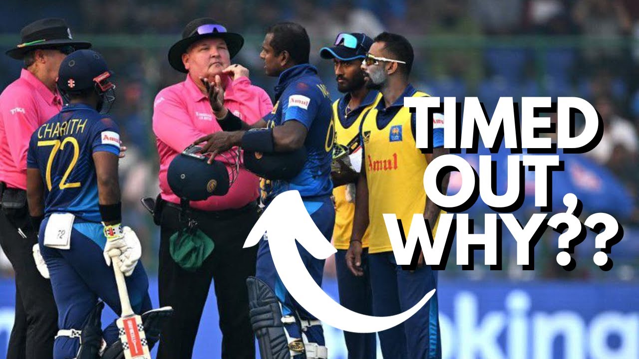 Timed Out: The Unusual Dismissal in Cricket - YouTube