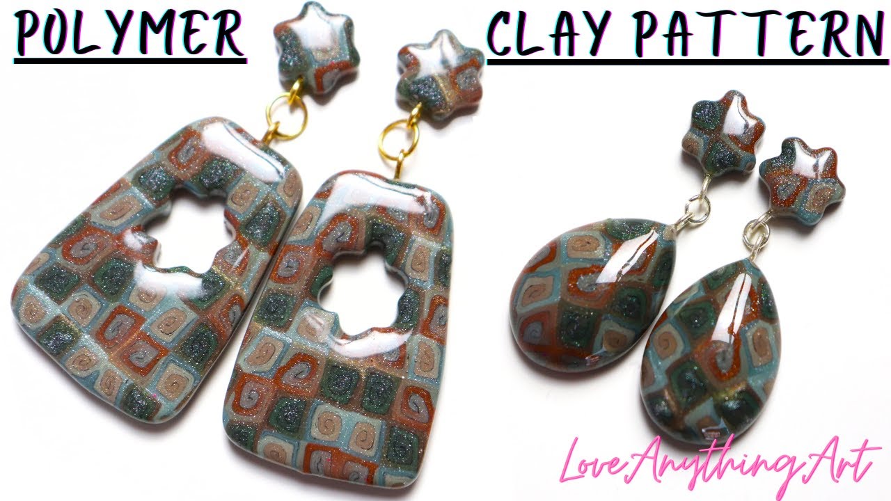 Pretty Polymer Clay Pattern - YouTube