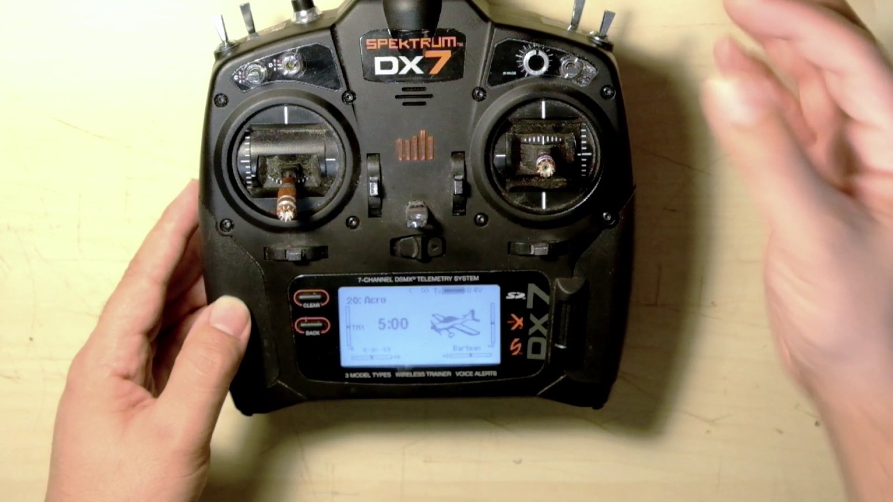 Spektrum DX7 Gen2 Trim Workaround - YouTube