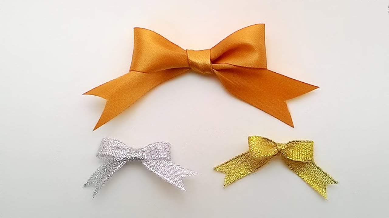DIY : How to tie a symmetry bow /วิธีผูกโบว์ง่ายๆ ให้เท่ากันทั้งสองข้าง ...