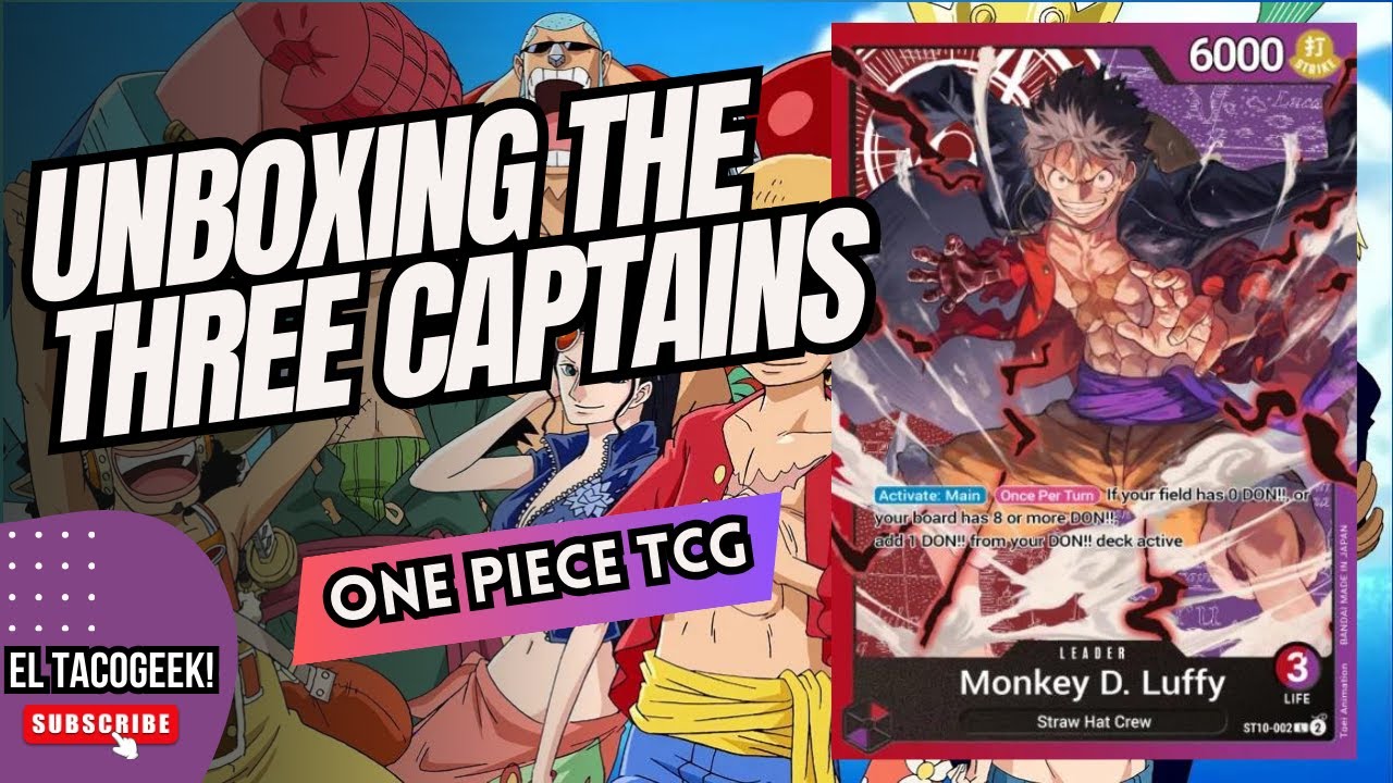 ABRIENDO el deck THE THREE CAPTAINS de ONE PIECE TCG ¿El MEJOR DECK de ...
