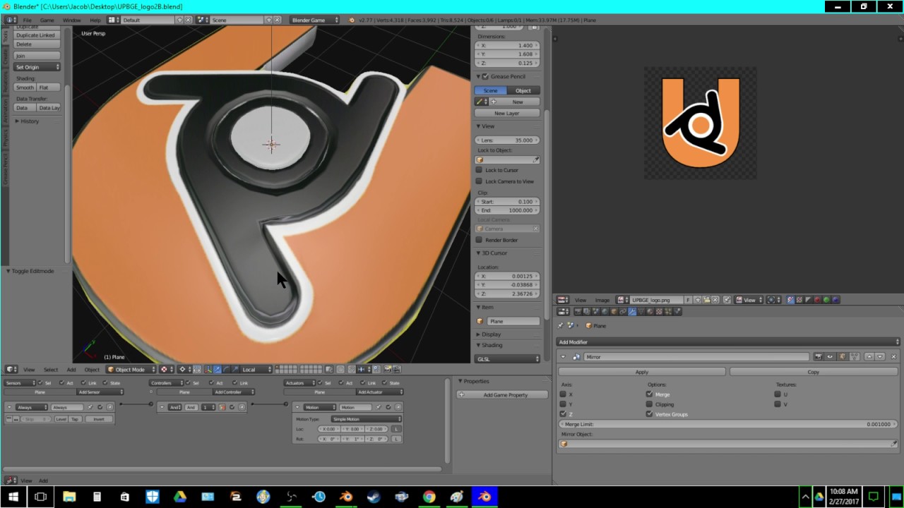 UPBGE_Logo for the team - YouTube