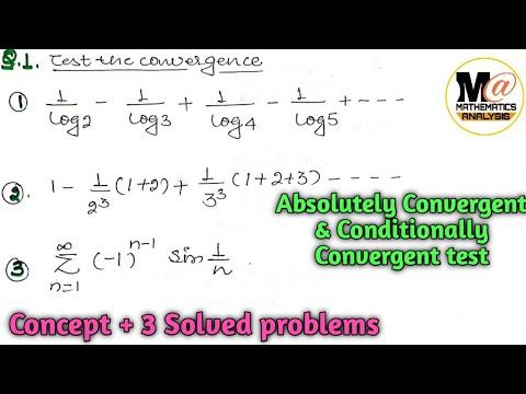 Absolutely Convergent | Conditionally Convergent | INFINITE SERIES ...