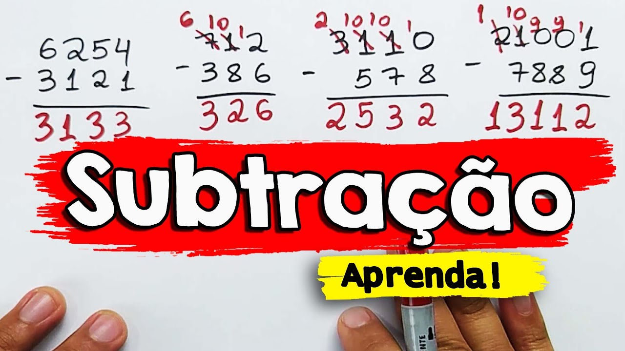 Como fazer SUBTRAÇÃO | Fácil e rápido - YouTube