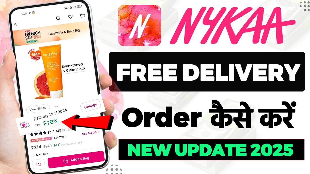 Nykaa App Se Order Kaise Kare | Nykaa Free Delivery Order Kaise Kare ...