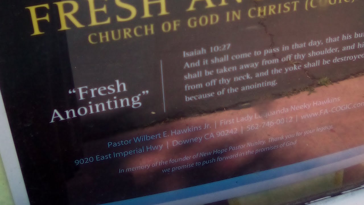 check out this church fresh anointing Church in Downey a man amen - YouTube