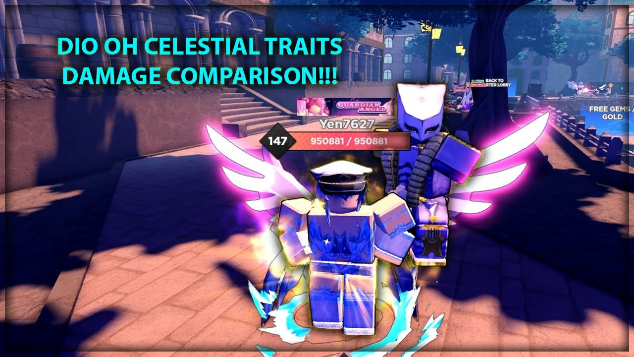 Dio OH Celestial Traits Damage Comparison!!! Anime Dimension Simulator ...