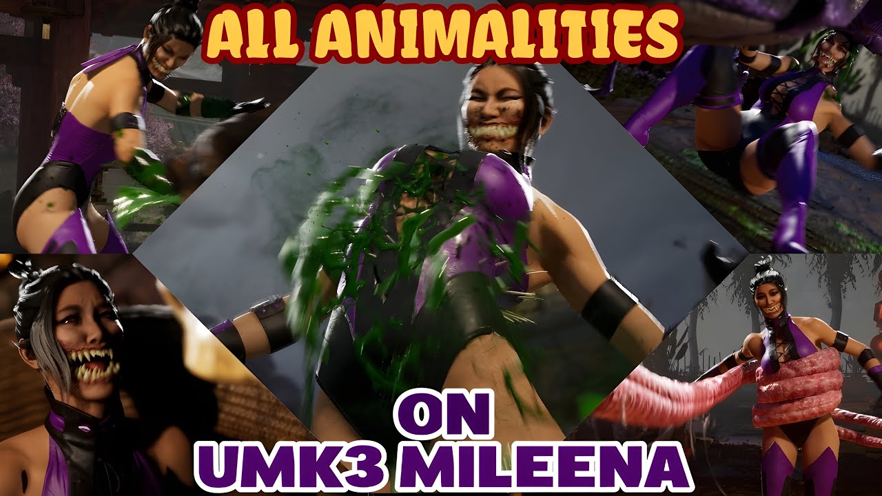 All Animalities on UMK3 Mileena - Mortal Kombat 1 - YouTube