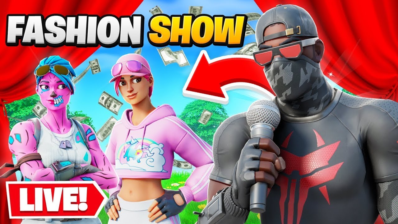 Fortnite fashion show live - YouTube