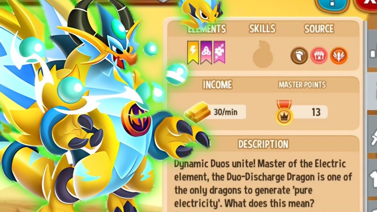 DUO-DISCHARGE DRAGON REVIEW ! Dragon City - YouTube