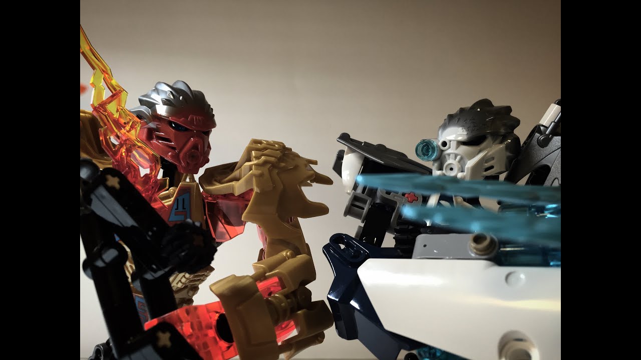(LEGO) Bionicle 2016 Stop Motion Battle: Tahu VS Kopaka (Bionicle 2016 ...