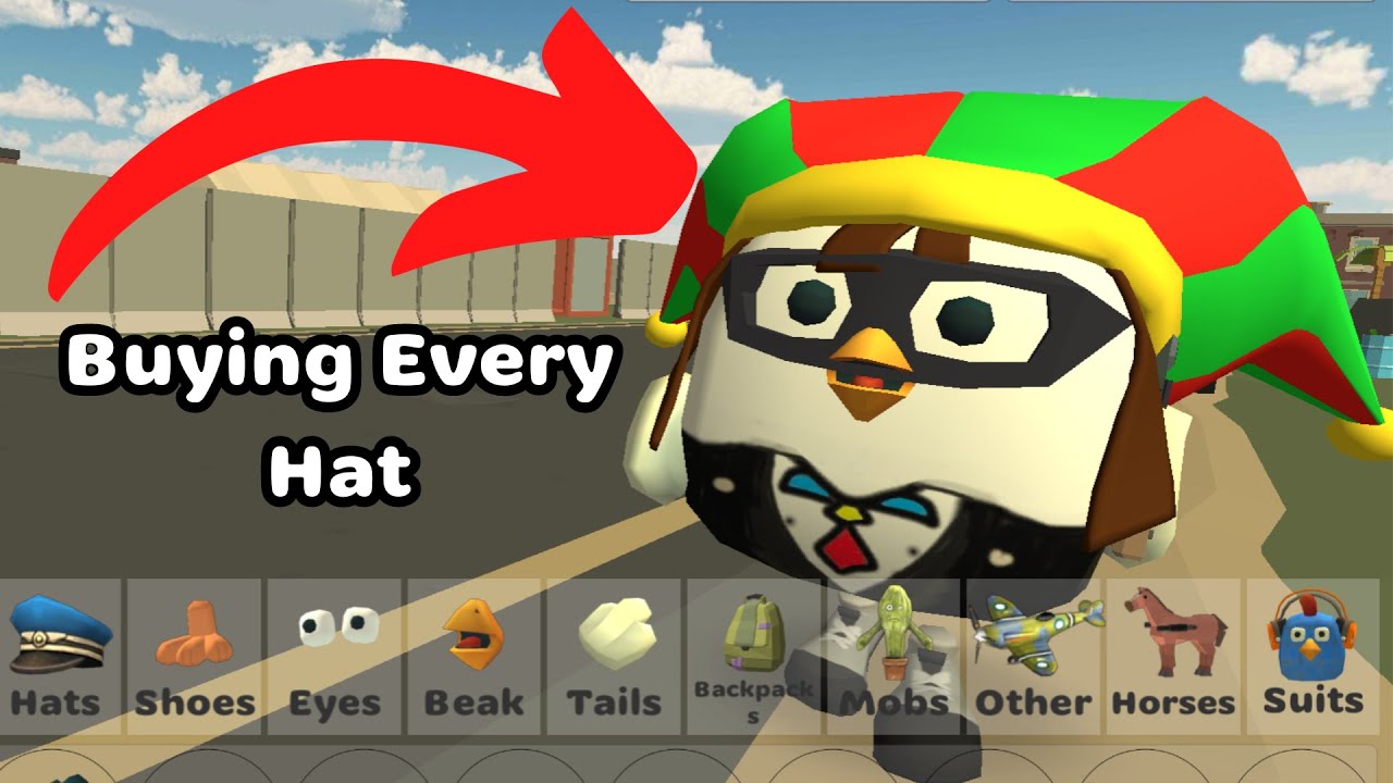 Buying Every Hat In Chicken Gun - YouTube
