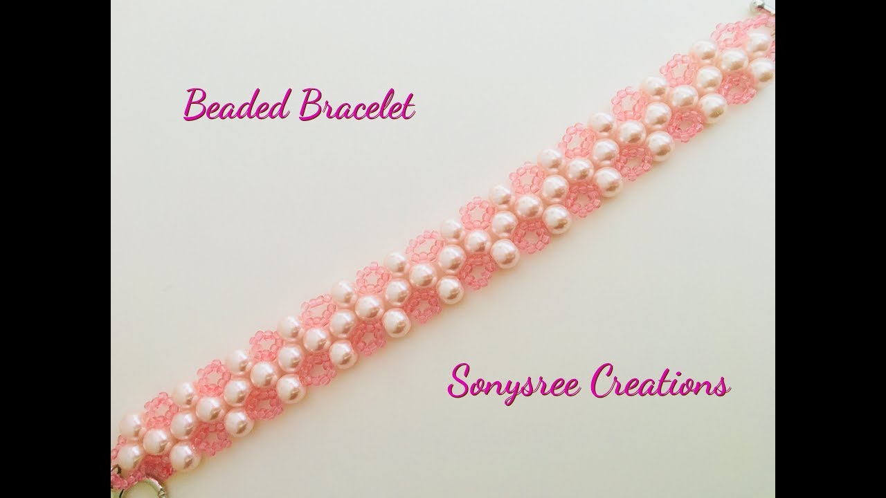 Honeycomb Wedding jewellery.Beaded Bracelet 💞....Super Easy Tutorial 💞 ...