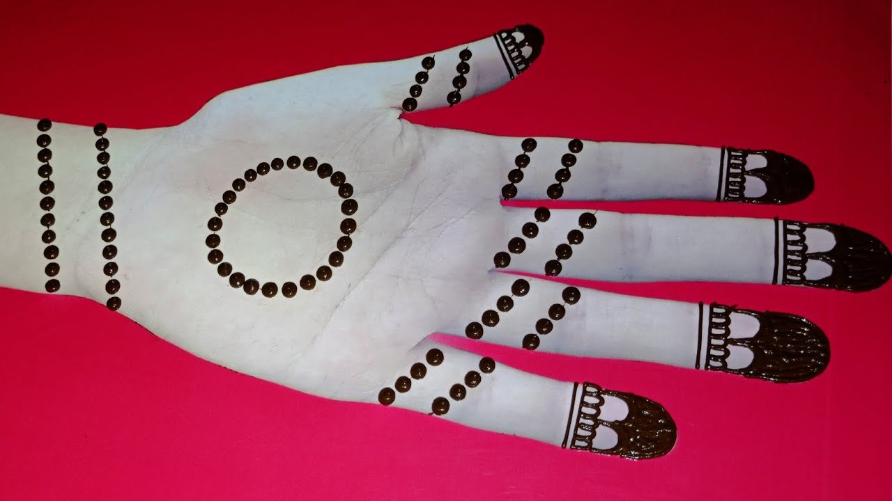 New Easy Dot mehndi design - Simple Henna designs - Beautiful Mehendi ...