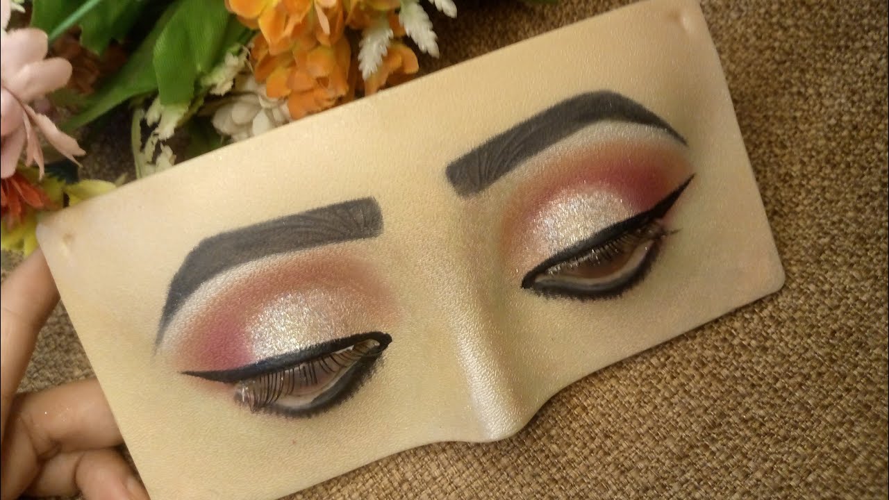 silver glitter makeup || Silver and pink party makeup - YouTube