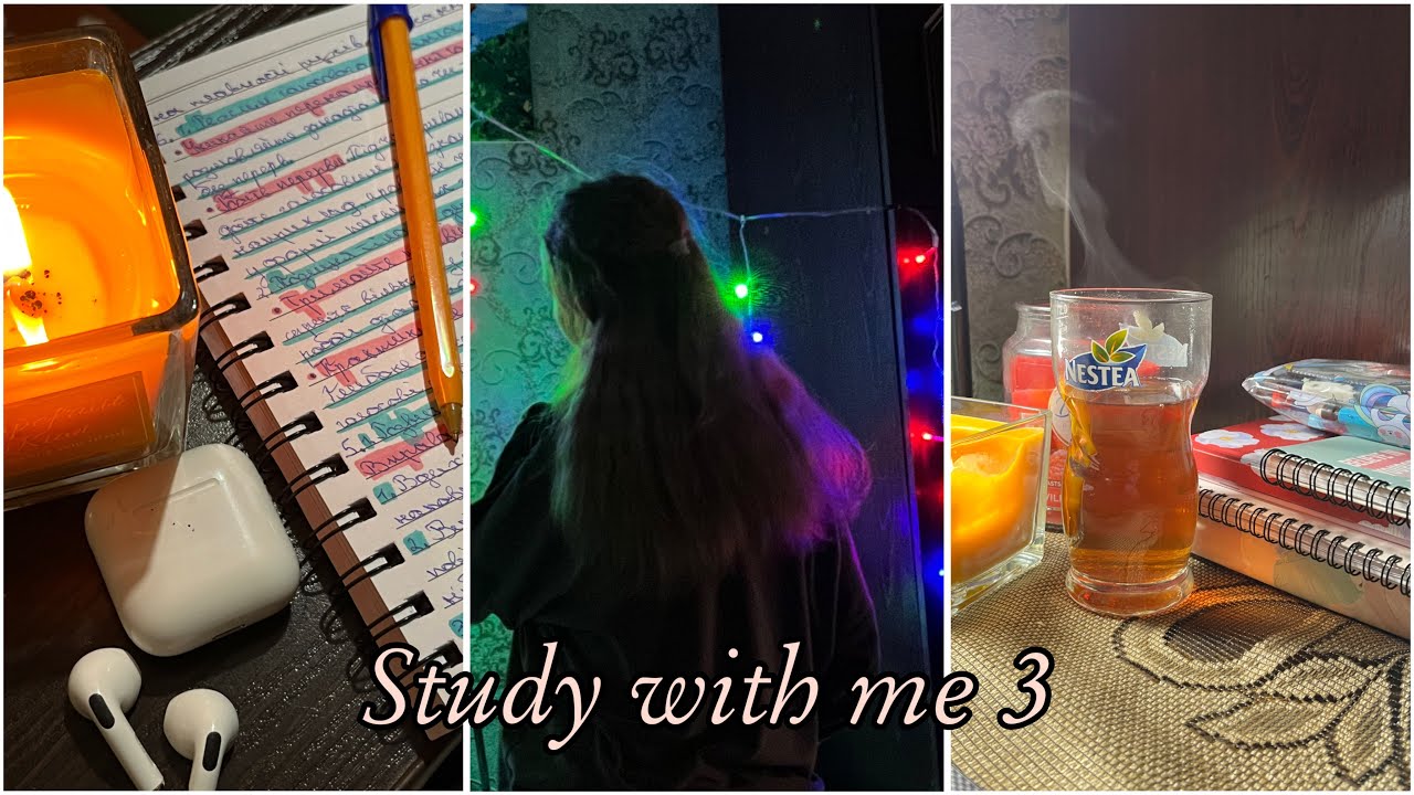Study with me 3🎄| Учись вместе со мной☕️ - YouTube