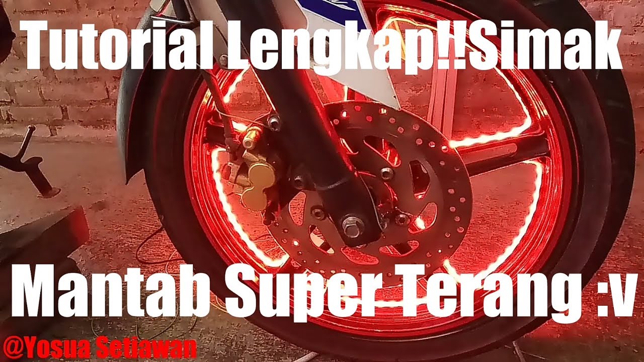 LAMPU KEREN DIBAN!!!Cara Memasang Lampu Led Di Ban - YouTube