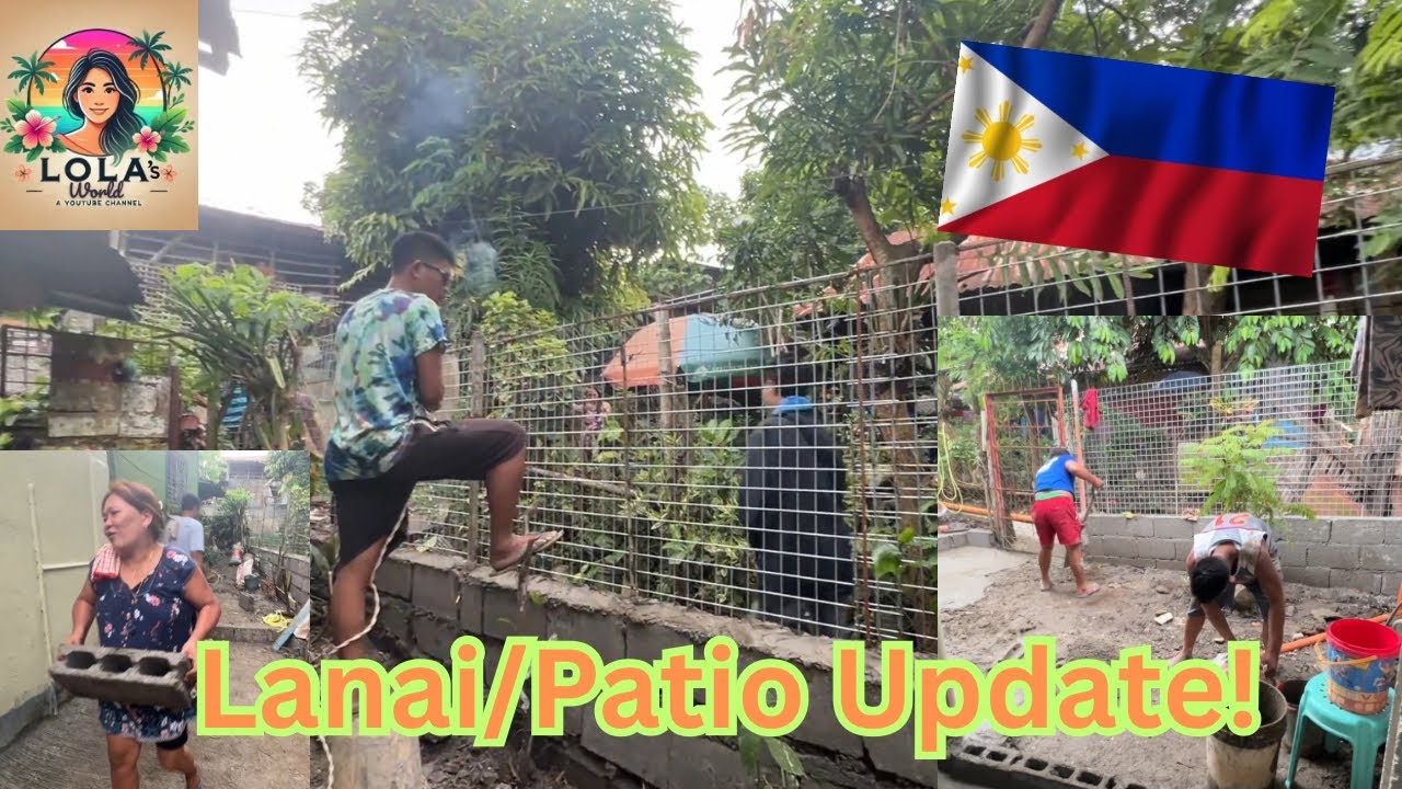 Patio Progress Continues! American 🇺🇸 Fil~Am Helping Filipino Family ...