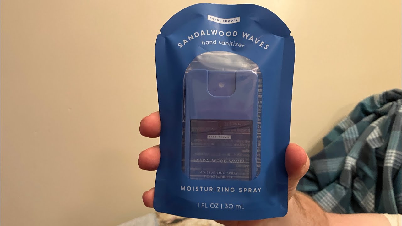 Scent Theory Sandalwood Waves hand sanitizer review - YouTube