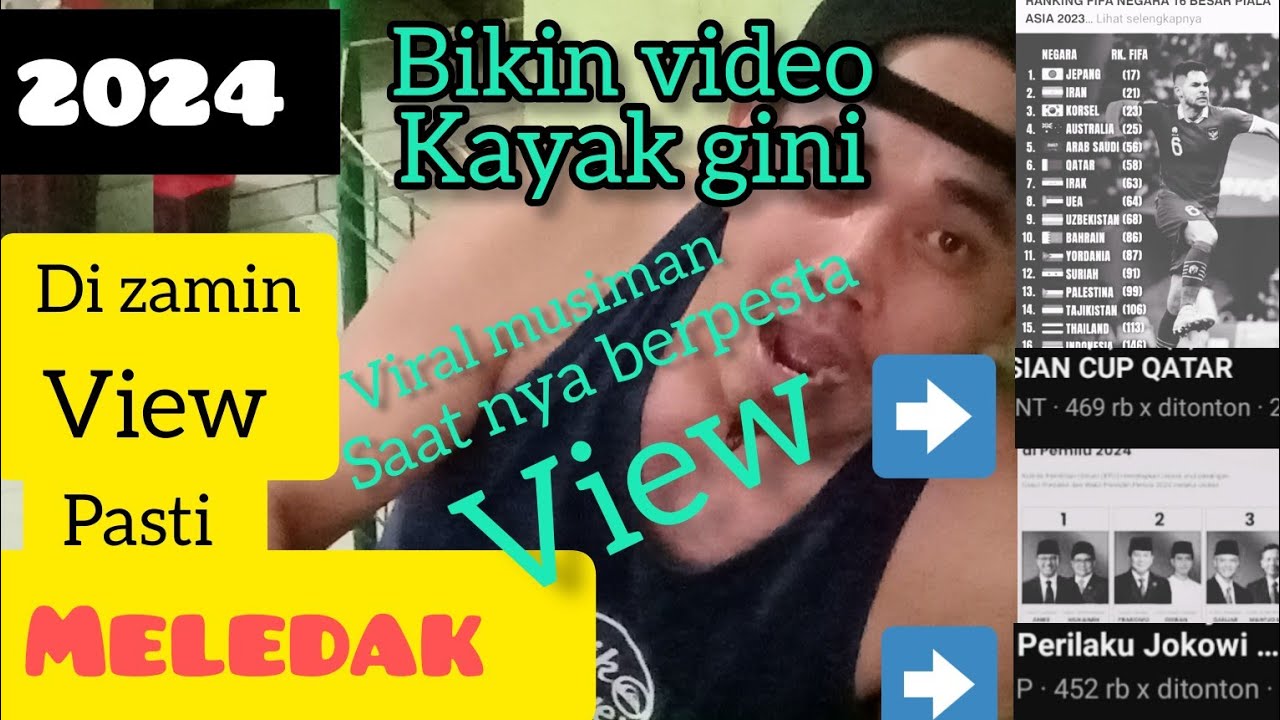 cara bikin video kayak gini di jamin view akan meledak(2024)||youtuber ...