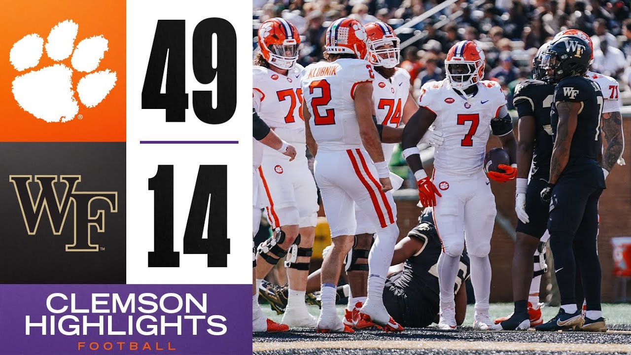 Clemson Football || Clemson Scores 49 Points on the Road to Defeat ...