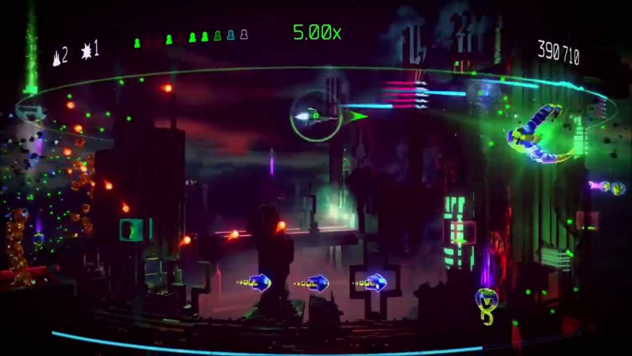 Resogun gameplay on PS4 - YouTube