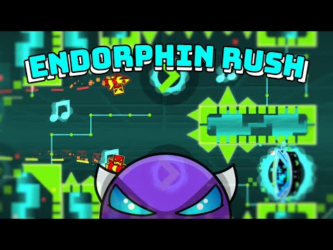 ENDORPHIN RUSH 100% Geometry Dash (Easy Demon) [ALL COINS🥇] WEEKLY - YouTube