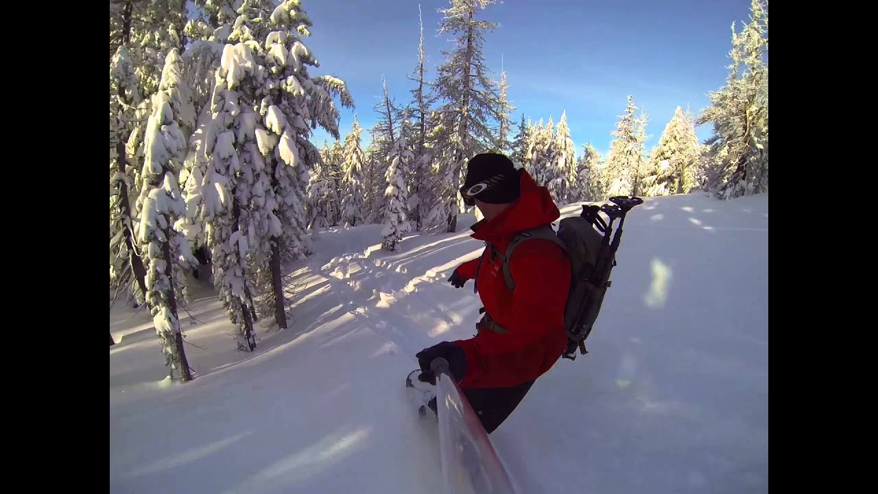 Powder Surfing on Tumalo Mountain - YouTube