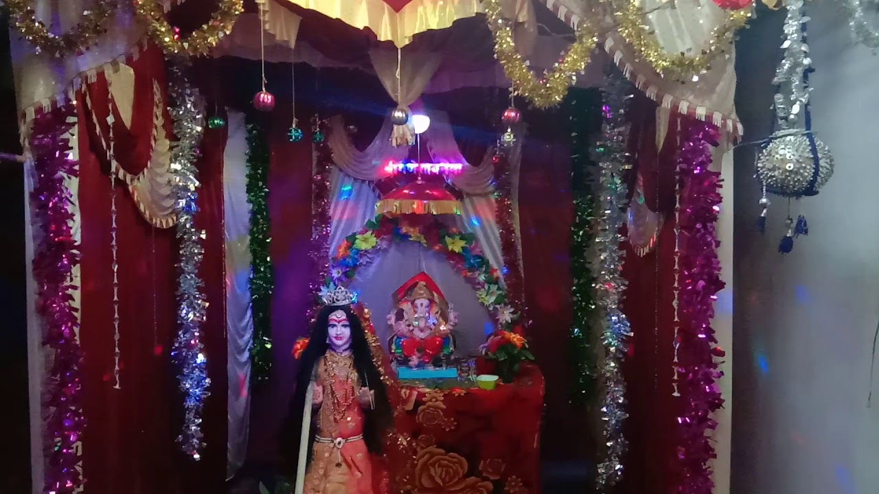 Ganpati gauri decoreshan in ganpati - YouTube