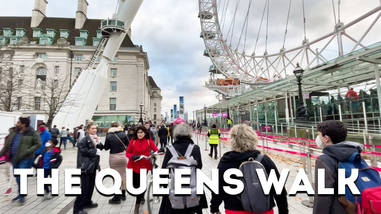 The Queens Walk - London Walk - 4K - YouTube