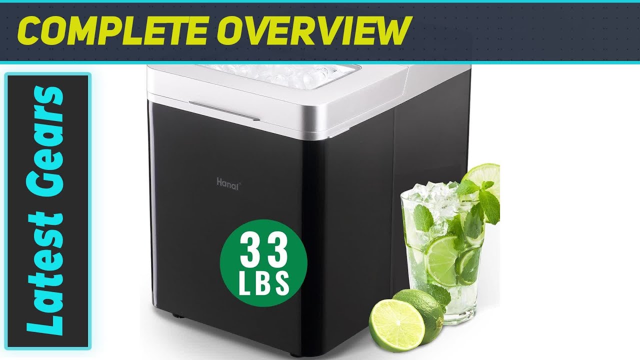 Ice Maker Countertop 9 Pcs Bullet Ice in 8 Mins by WANAI: The Ultimate ...