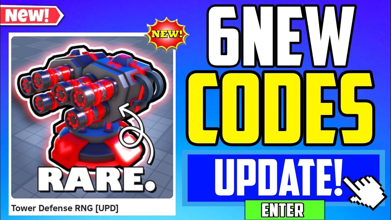 *SECRET UPDATE!* | Tower Defense RNGCODES 2025 (ROBLOX TOWER DEFENSE ...