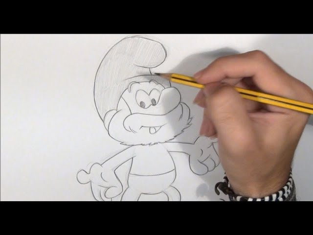 Dibujo De Papa Pitufo LOS PITUFOS 60CM 3 MODELOS PITUFINA Y PAPÁ