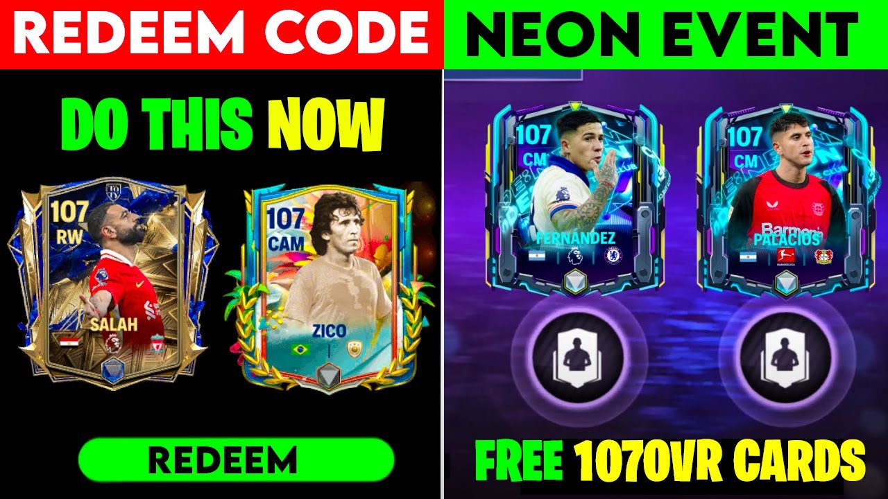 FREE 107 ENZO , GAKPO & New Code Neon Event Details FC Mobile 25 - YouTube